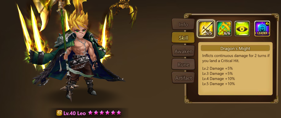 Monster Spotlight: Leo, the Wind Dragon Knight | Summoners War Sky Arena